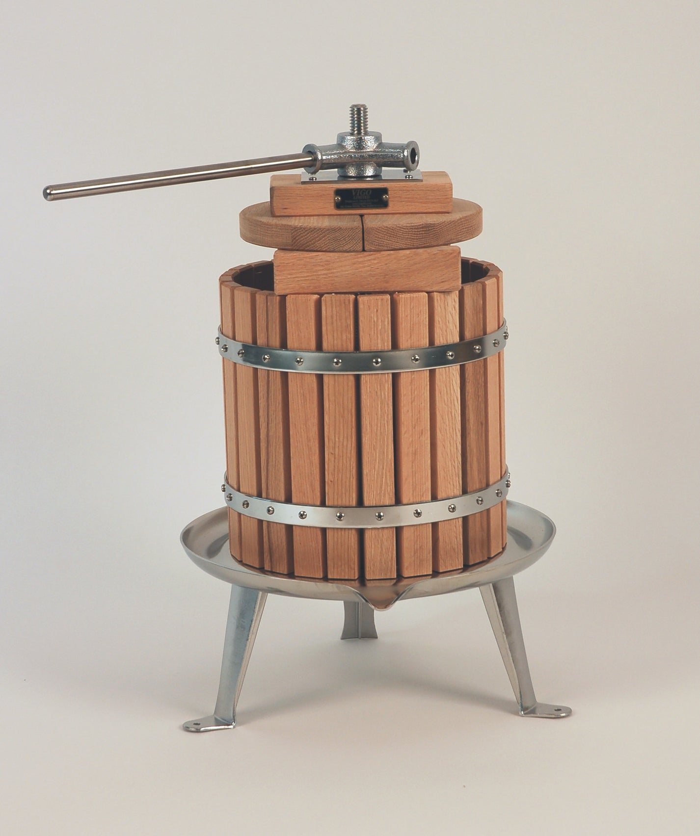 VP Eplepresse - 12 l. Stainless spindle press – Vien Compagniet AS